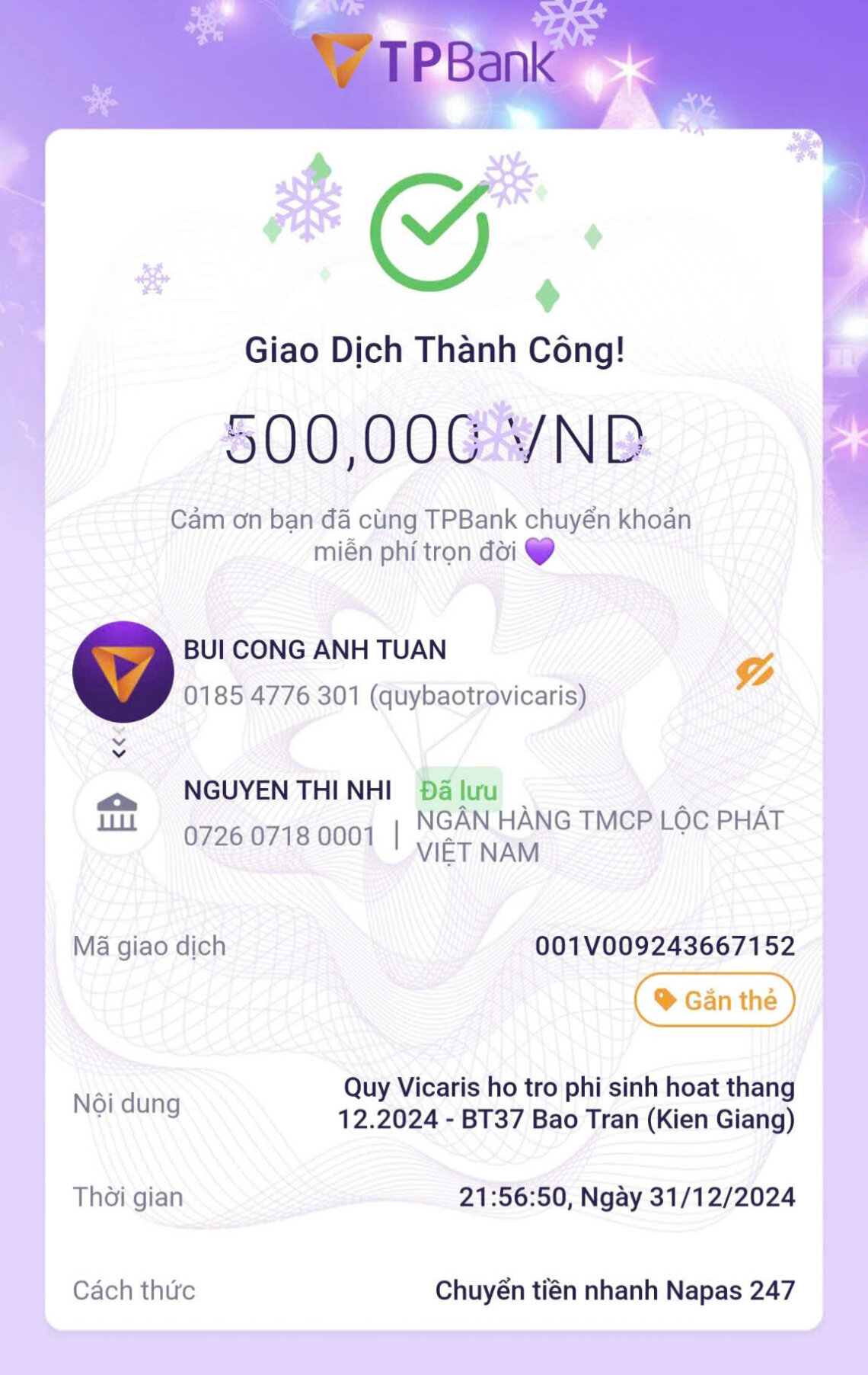 Quỹ Vicaris gieo hạt hiểu thương tháng 12/2024 | Vicaris.com.vn - Gieo ...