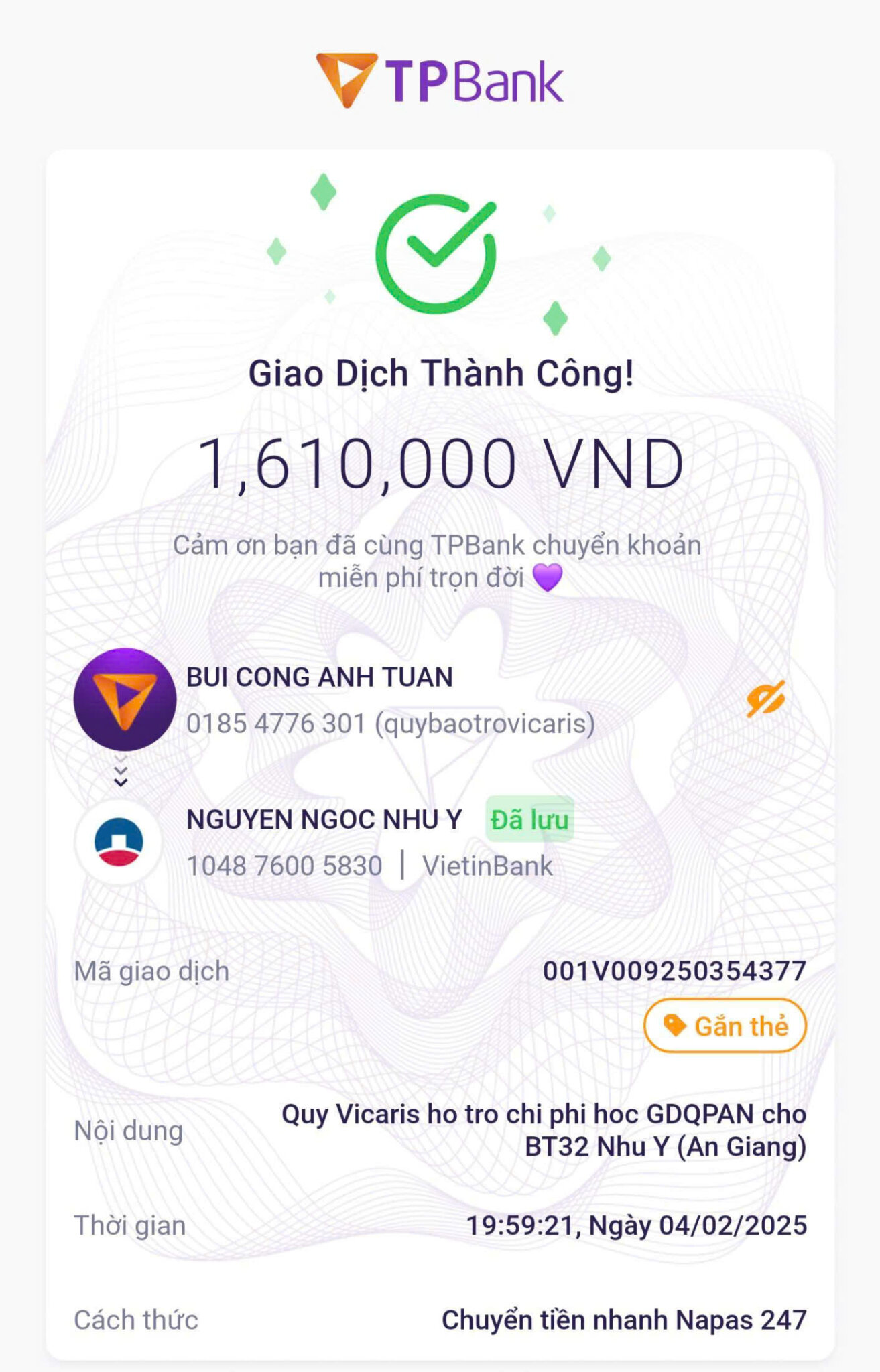 Quỹ Vicaris gieo hạt hiểu thương tháng 02.2025 | Vicaris.com.vn - Gieo ...