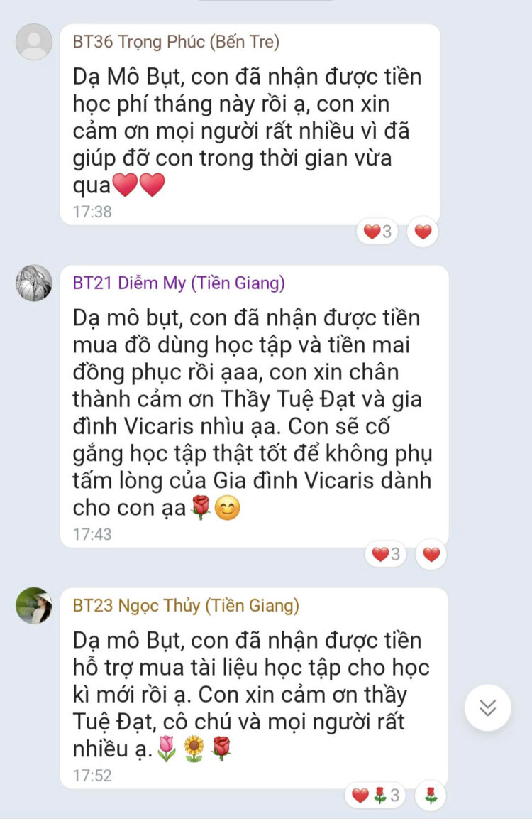 Quỹ Vicaris gieo hạt hiểu thương tháng 8.2025 | Vicaris.com.vn - Gieo ...